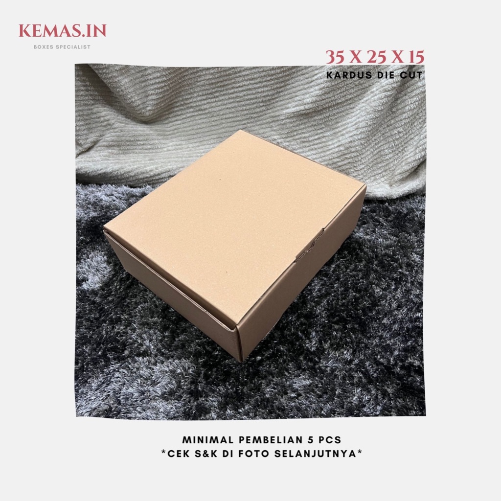 Jual Kardus Die Cut 35x25x15 - Karton Box Dus Packaging Hampers Pizza ...