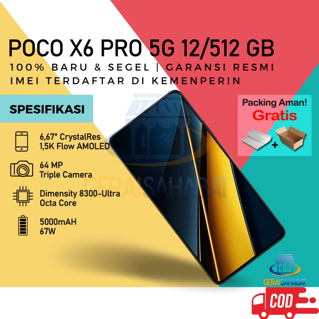 Jual Poco X6 PRO 5G 12/512 GB Garansi Resmi Xiaomi Indonesia | Shopee Indonesia