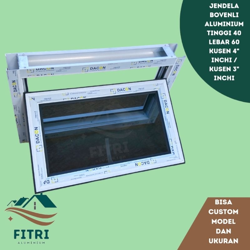 Jual Jendela Bovenli Aluminium 40 x 60 Gratis Packing Kayu Dan Bubble ...