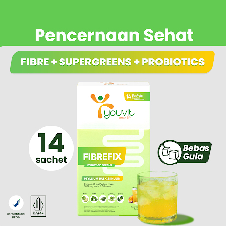 Jual Youvit FibreFix Minuman Serbuk Untuk Konstipasi Kembung & Berat ...