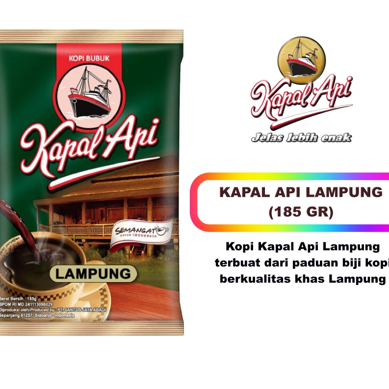 Jual kopi kapal api lampung hijau 175gr - kopi kapal api lampung ...