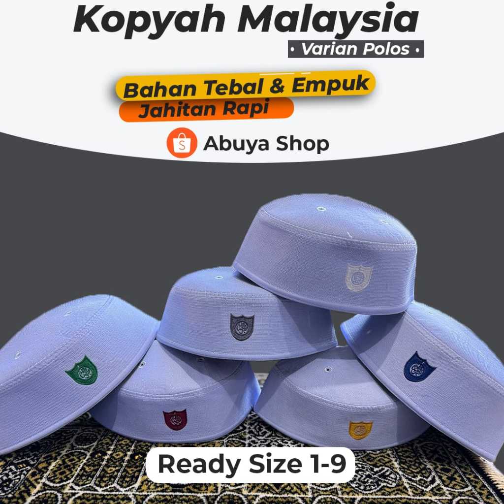 Jual kopyah peci Songkok kopiah Malaysia putih dewasa anak | Shopee ...