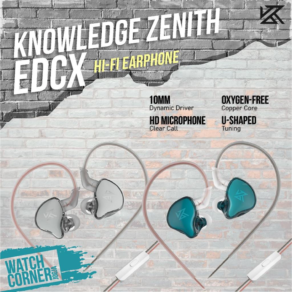Jual Knowledge Zenith KZ EDCX In-Ear Monitor Hi-Fi Earphone with MIC ...