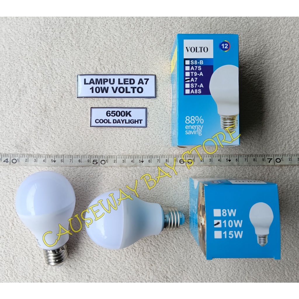 Jual LAMPU LED 10W A7 PUTIH VOLTO GARANSI | Shopee Indonesia