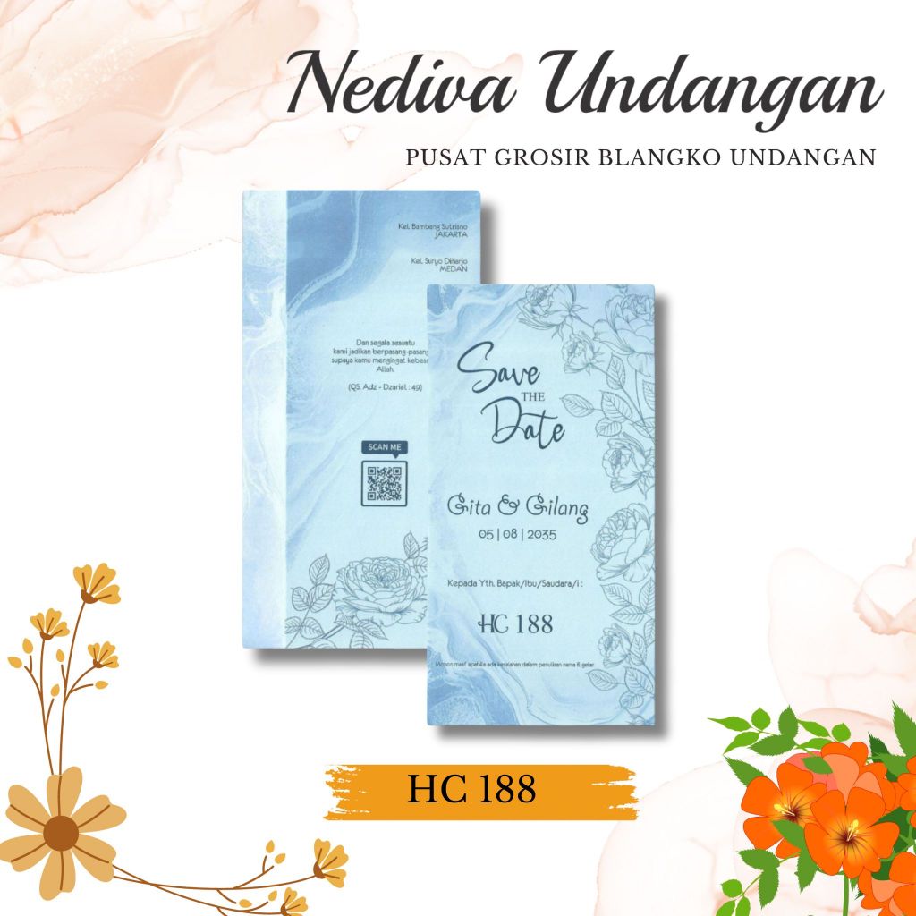 Jual (FREE ALBUM) Blangko Undangan HC 188 Harga Murah FREE FILE SETTING ...
