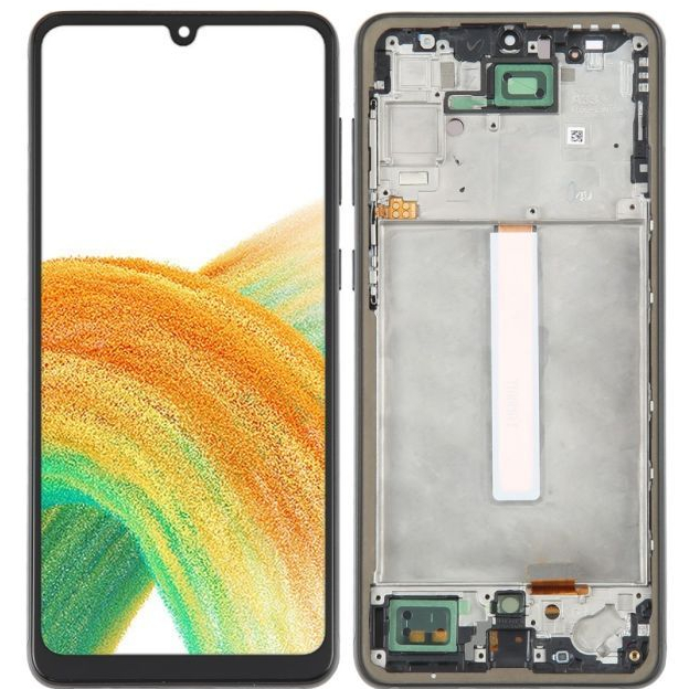 Jual LCD + touchscreen SAM A33 5G/A336 OLED + FRAME FULLSET | Shopee ...