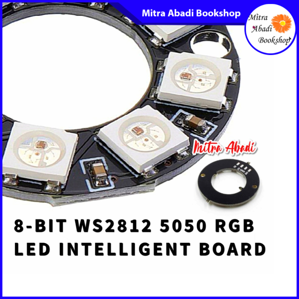 Jual 8 BIT WS 2812 5050 RGB LED INTELLIGENT BOARD - NEOPIXEL ROUND ...