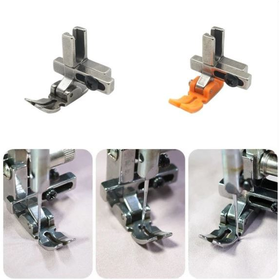 Jual T3 Zipper Presser Foot / Sepatu Resleting Geser 3 In 1 Mesin Jahit High Speed Industrial ...