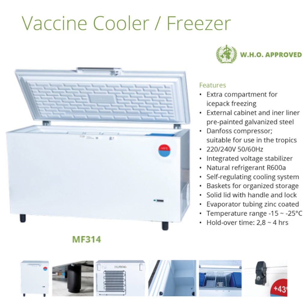 Jual GEA MF-314 VACCINE / ICE PACK FREEZER - KULKAS PENYIMPAN VAKSIN ...