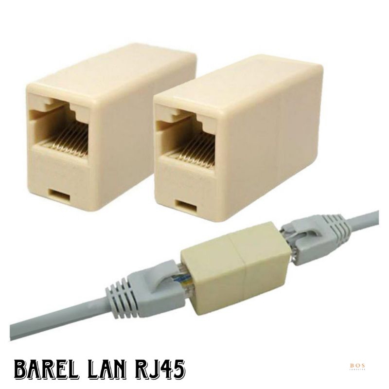 Jual BAREL LAN RJ45 FEMALE TO FEMALE / KONEKTOR SAMBUNGAN KABEL LAN ...