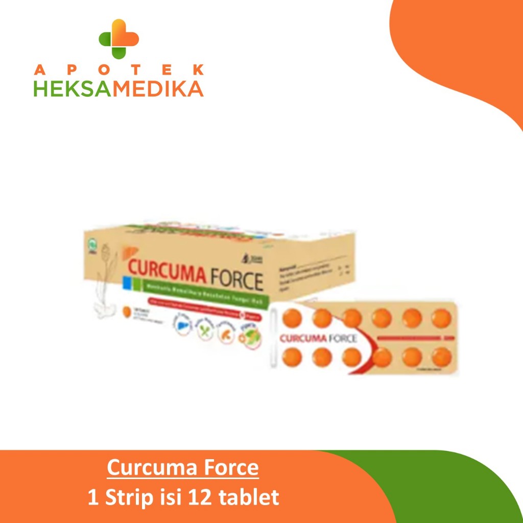 Jual CURCUMA FORCE 1 STRIP ISI 12 TAB SUPLEMEN NAFSU MAKAN | Shopee ...