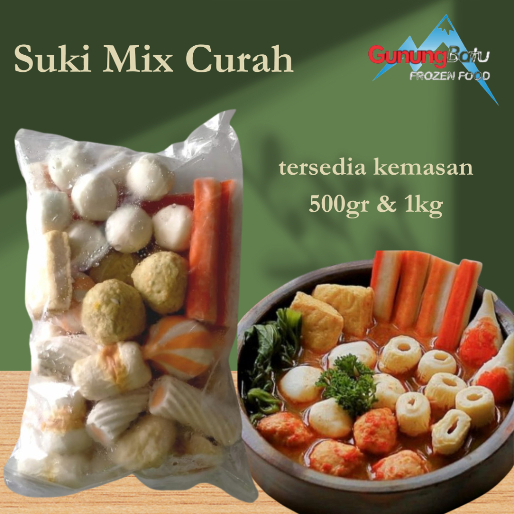 Jual SUKI MIX CURAH 450GR & 1KG/ SUKI-SUKI/ IKAN OLAHAN | Shopee Indonesia