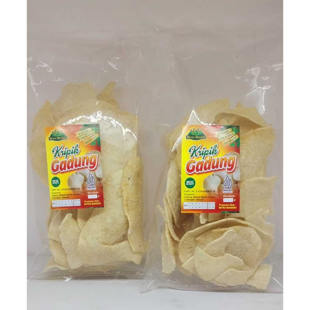 Jual Kerupuk/Kripik/Keripik Gadung Matang Aneka Camilan Kemasan 100Gr ...
