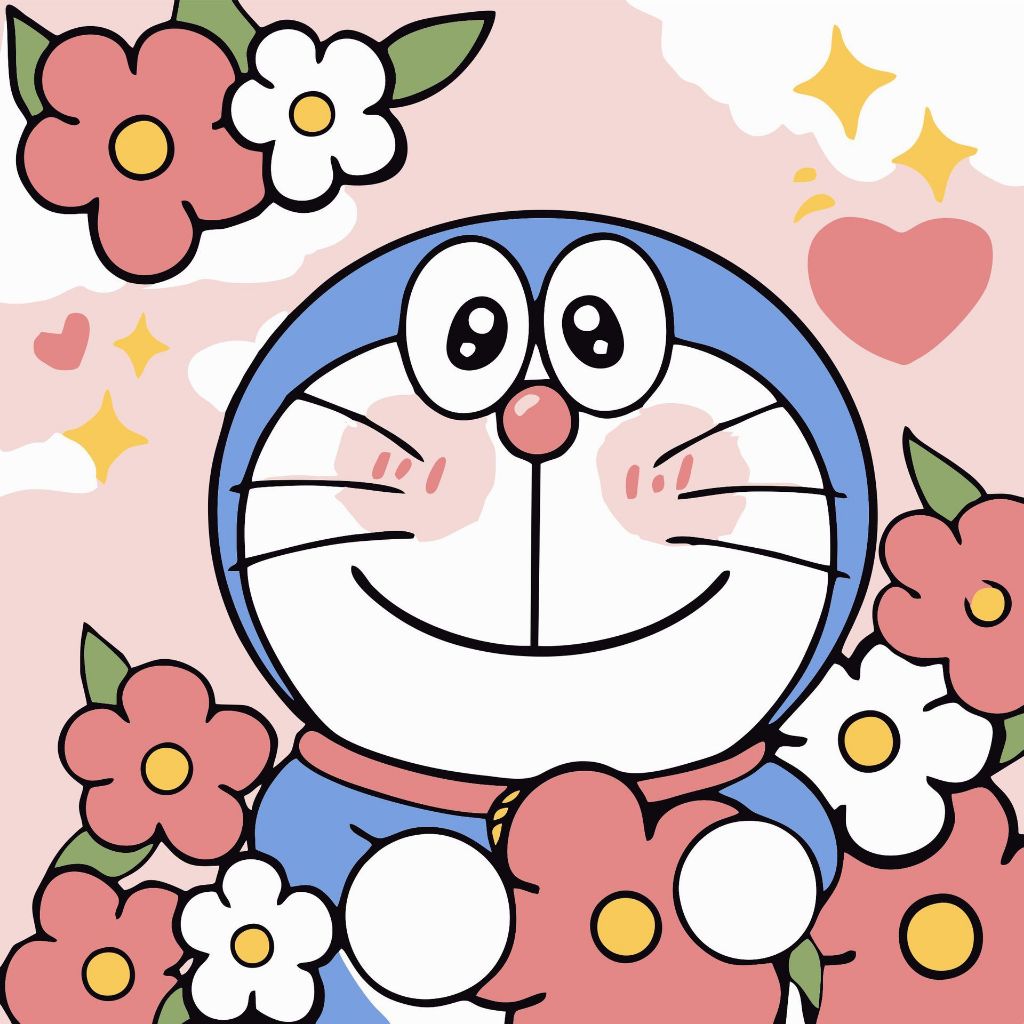 Jual [HARU] Paint by Number Kit Canvas DIY Cartoon Character Ghibli ...