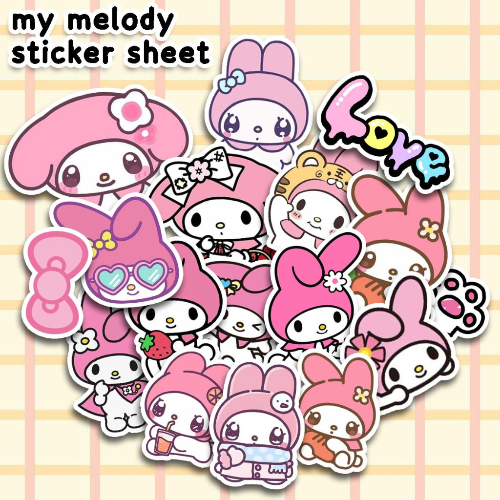 Jual My Melody Stiker Pack Sanrio Aesthetic Dekorasi Tumblr Sticker ...