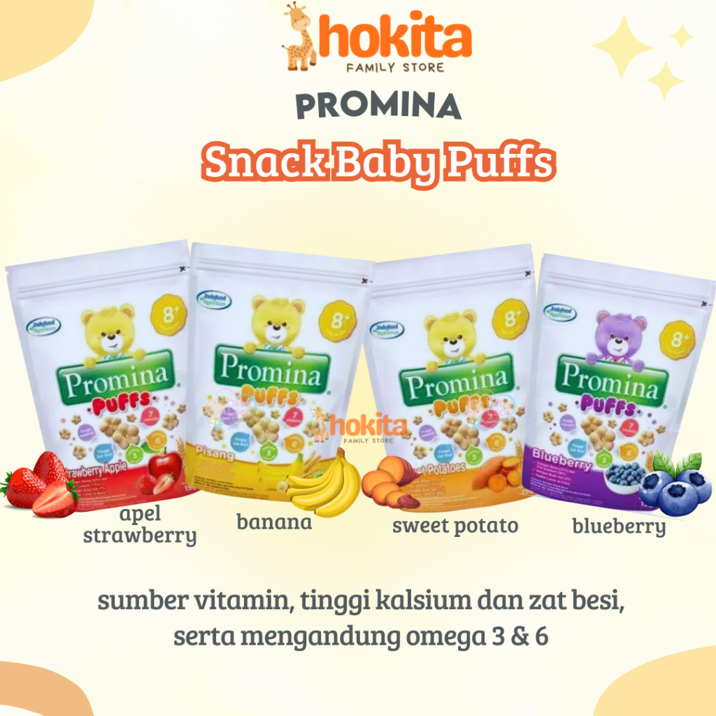 Jual Promina Puff Snack Bayi / Snack Puff Bayi / Cemilan Bayi 15gr ...