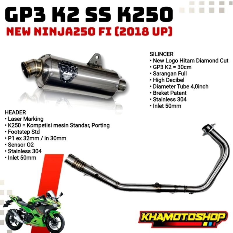 Jual WRX GP3 K2 / K3 SS K250 NEW NINJA250 Fi ( 2018 Up) | Shopee Indonesia