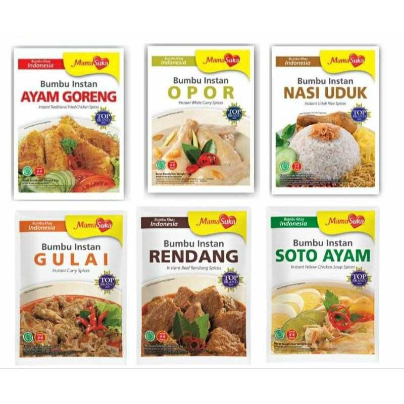 Jual Bumbu Instant Mamasuka Rendang/Soto/Gulai/Nasi Uduk/Opor/Ayam ...