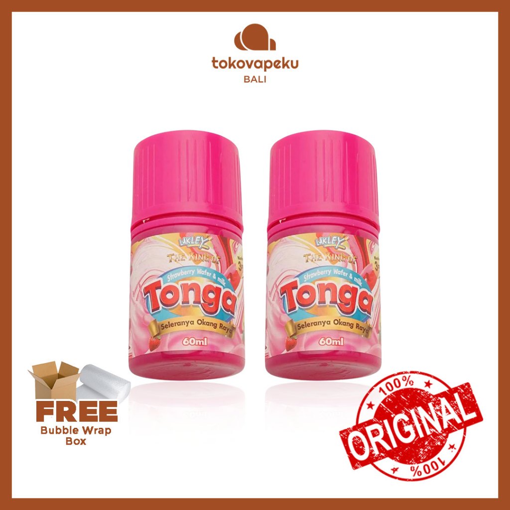 Jual LAKLEY TONGA V2 STRAWBERRY WAFER MILK 60ML by RIZKY RITONGA ...