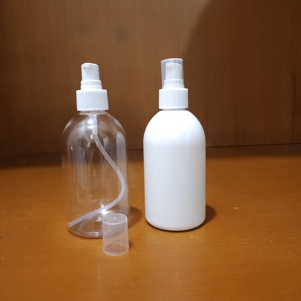 Jual Botol Oval 250ml Pump Treatment - Botol Lotion Botol Conditioner 250 ml Botol Kosmetik PET ...