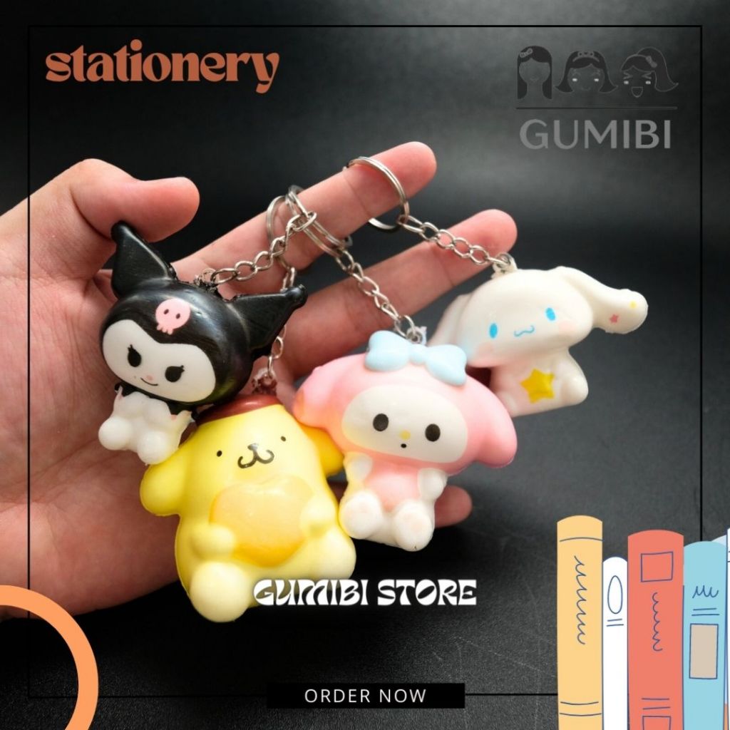 Jual GANTUNGAN KUNCI SQUISHY SANRIO MINI KEYCHAIN KEYRING SQUISHY ANTI ...