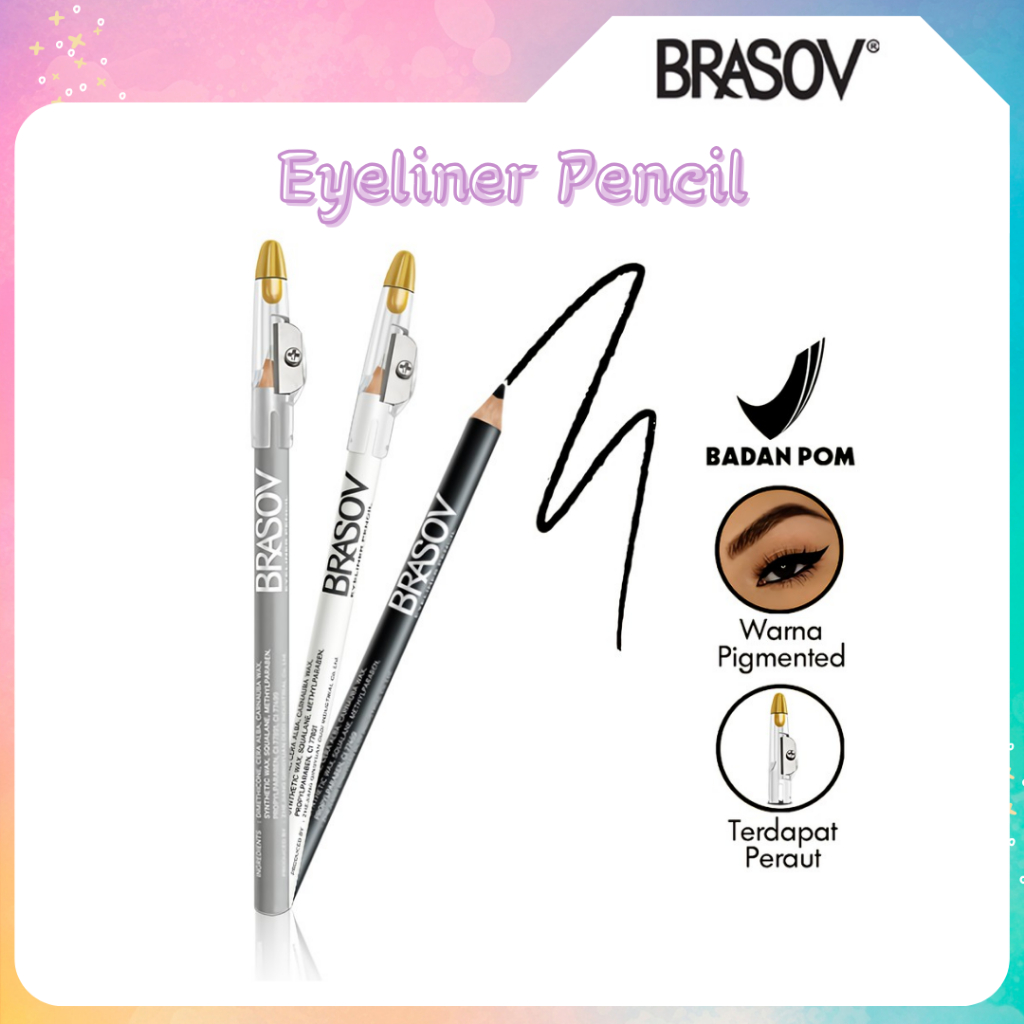 Jual Brasov Eyeliner Pencil 1.1g/Eyeliner Pensil | Shopee Indonesia