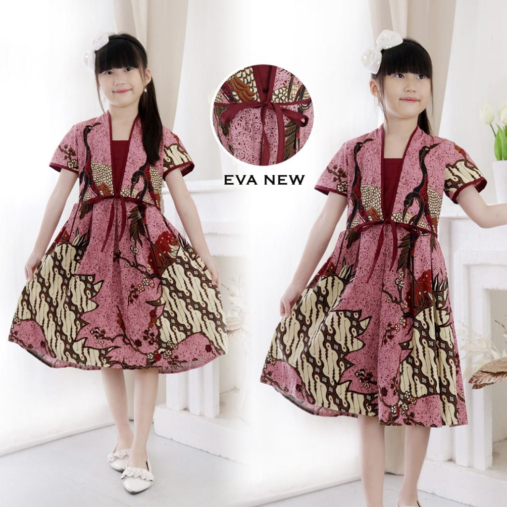 Jual Dress Batik Anak Perempuan / Dress Anak / Batik Anak / Batik ...