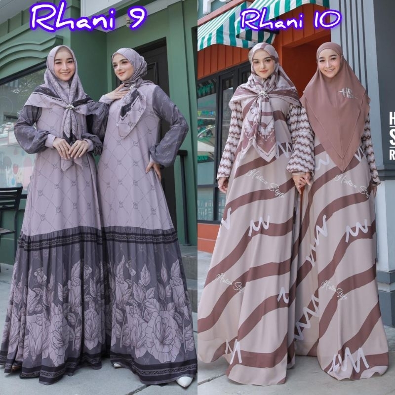 Jual RHANI 9 - 10 Abaya Set voal by Haliza Style | Shopee Indonesia