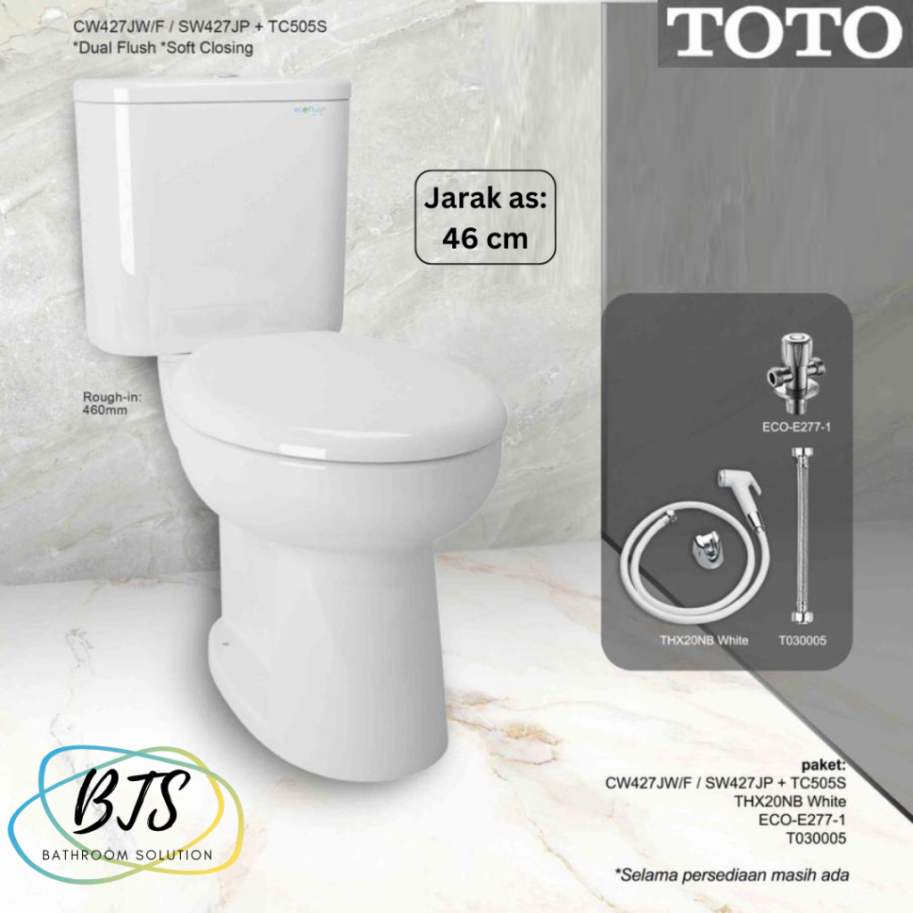 Jual Kloset duduk toto washer CW427J / CW 427 J / CW 427J / THX20NBW ...
