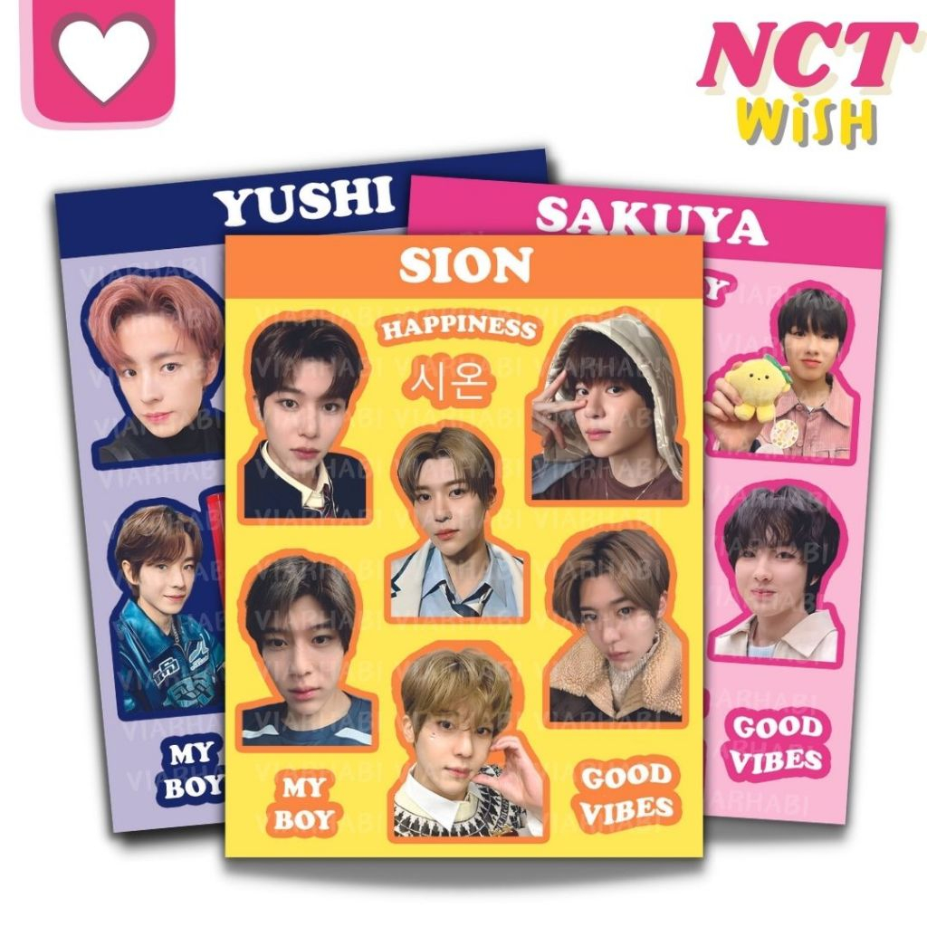 Jual [READY STOCK] STIKER NCT WISH NCT NEW TEAM NO CUTTING// YUSHI SION ...