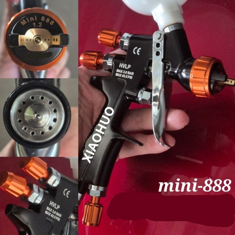 Jual Spray Gun HVLP Mini 888 High flow, high coating efficiency ...