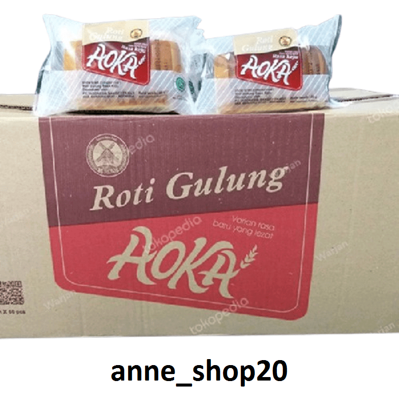 Jual Aoka Roti Gulung Campur/Mix 1 dus isi 60 | Shopee Indonesia