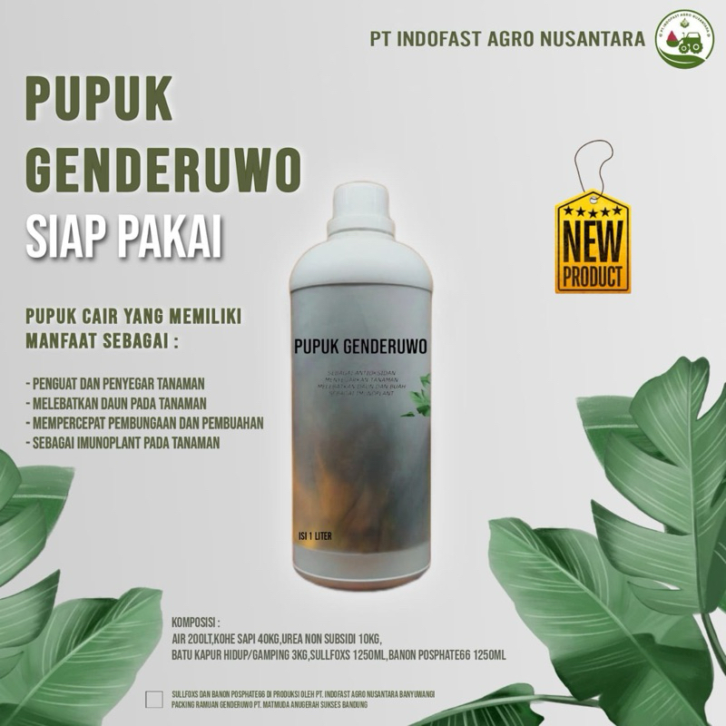 Jual PUPUK GENDERUWO SIAP PAKAI ISI 1000ML Tanaman | Shopee Indonesia