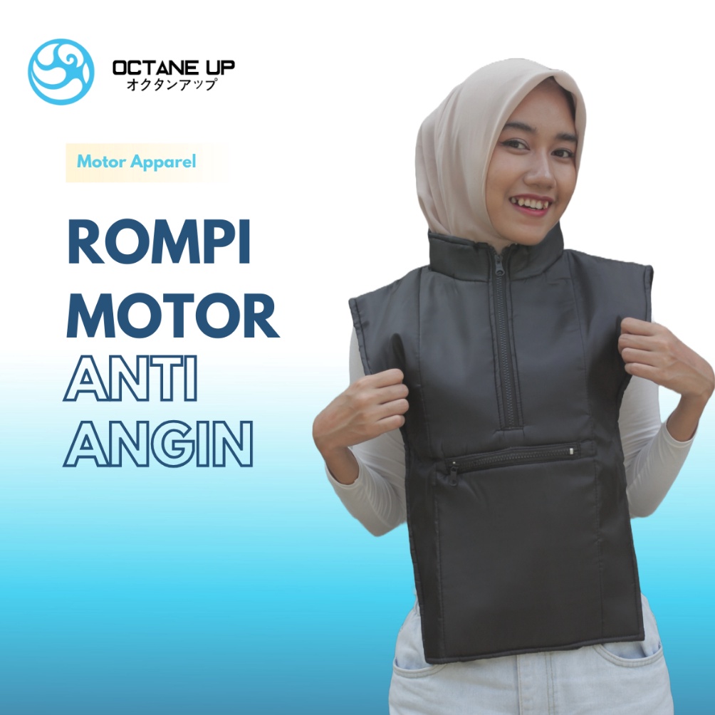 Jual Rompi Motor Anti Angin Original Octane Up ART R1Y4 | Shopee Indonesia