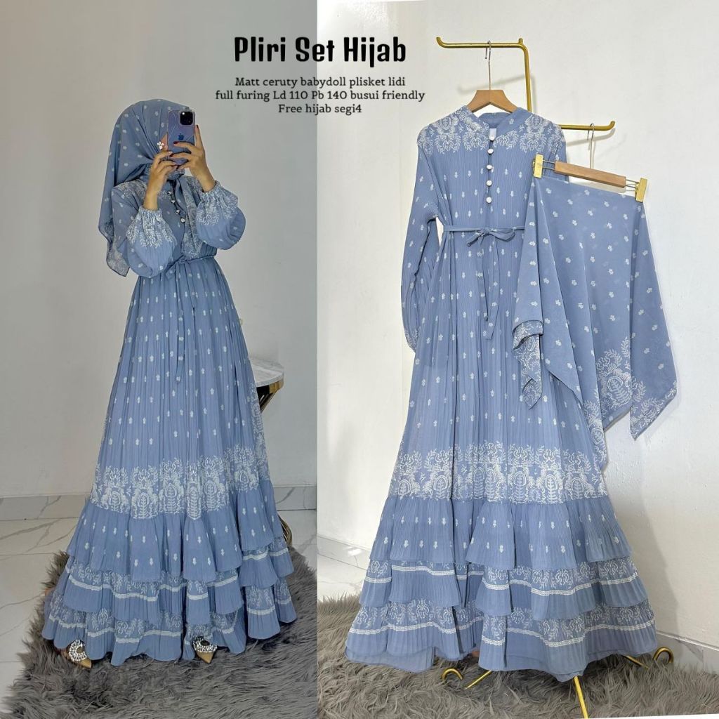 Jual READY CEK DESKRIPSI!! PRILI SET HIJAB / PRILI SET #2 / PRILI SET ...