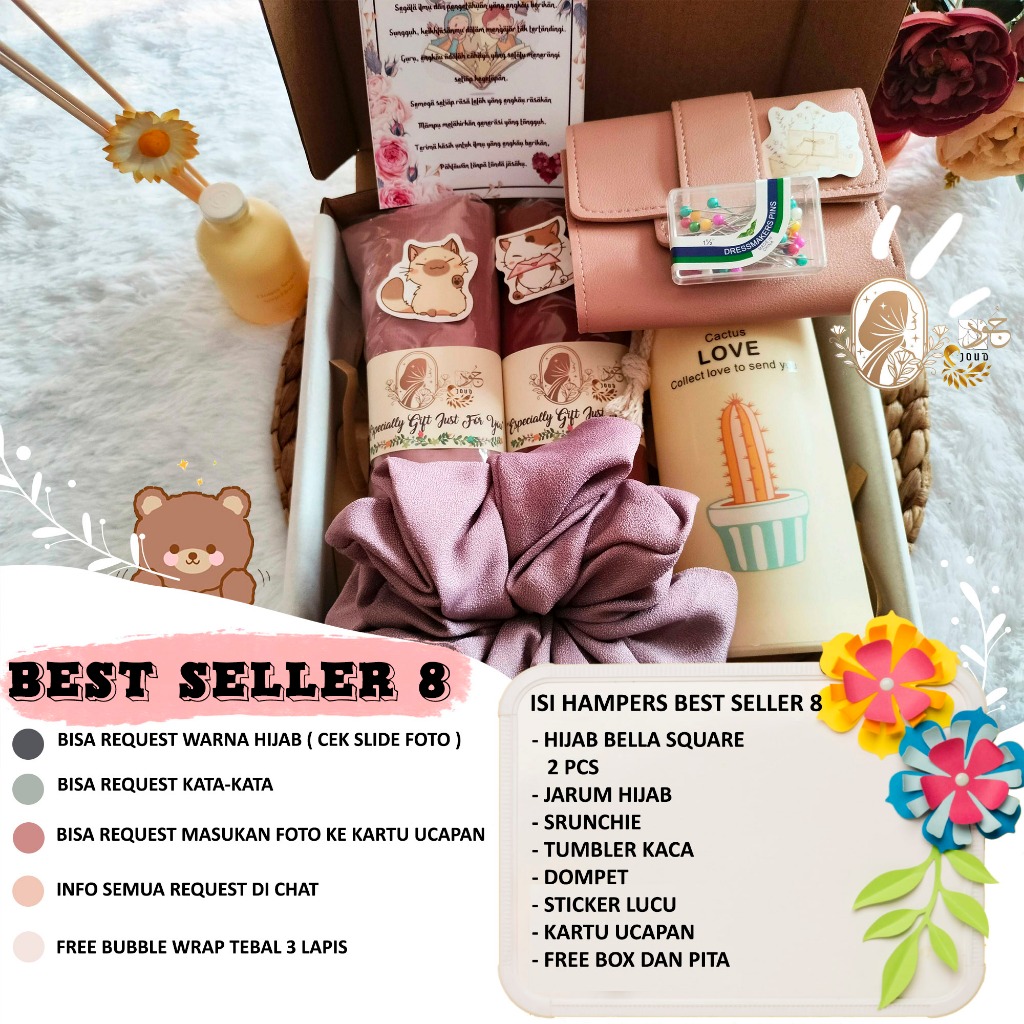 Jual kado ulang tahun cewek / hampers ulang tahun cewek / kado wisuda ...