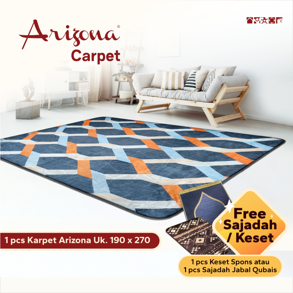 Jual [190x270cm] Arizona Carpet Cosmo Love Karpet Busa Malaysia Motif ...
