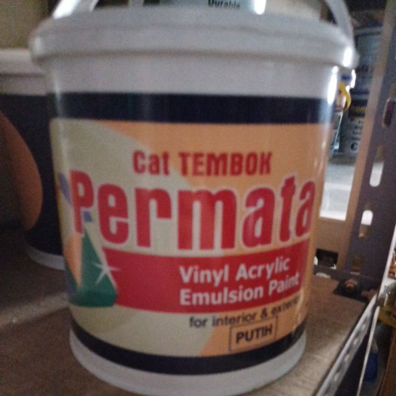 Jual Cat tembok permata interior eksterior bukan avitex | Shopee Indonesia