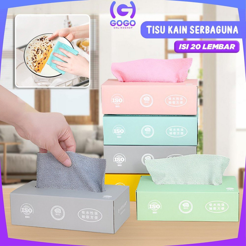 Jual GOGO-C1015 Tisu Kain Lap Serap Minyak Pembersih Alat Dapur ...