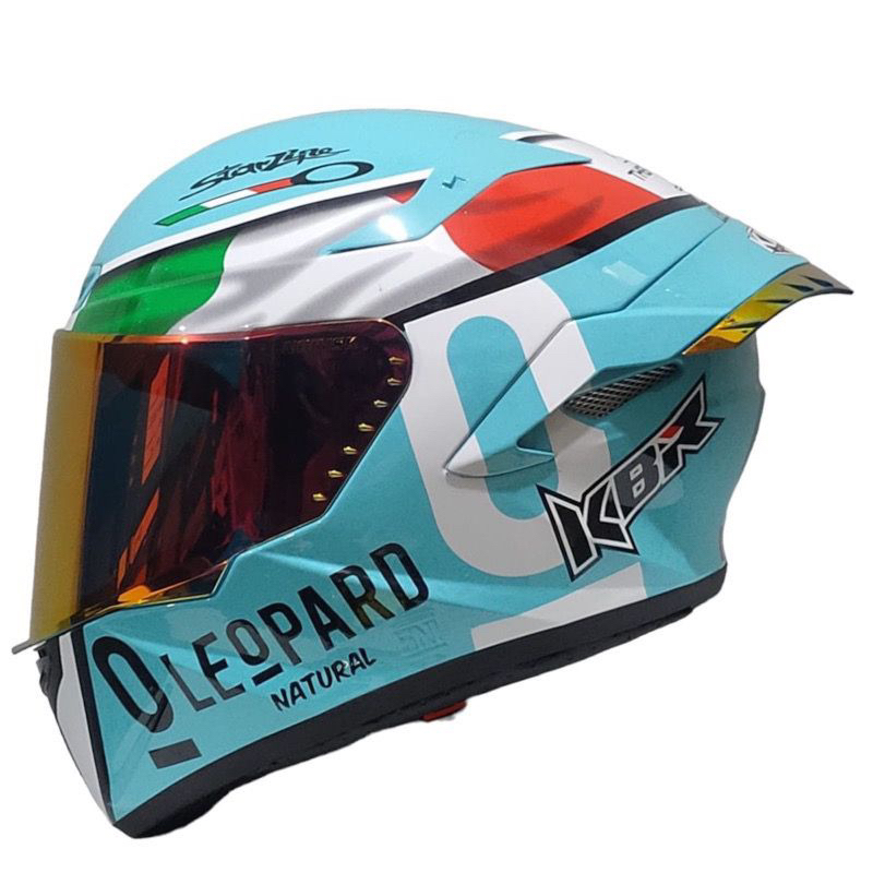 Jual HELM FULLFACE KBR MLA Ttc leopard MISANO & Polos SNI Dewasa ...