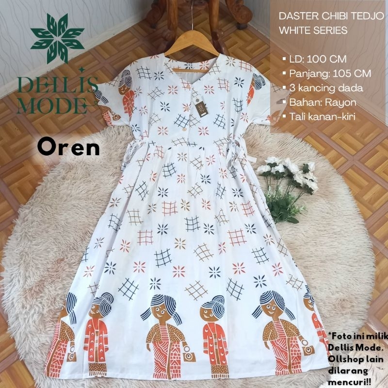 Jual Daster Chibi Centini Motif Tedjo Kekinian Bahan Adem Premium Putih ...