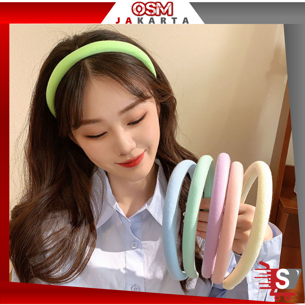 Jual OSM JKT F6115 Bando Busa Kain Wanita / Korean Style Cloud Headband ...