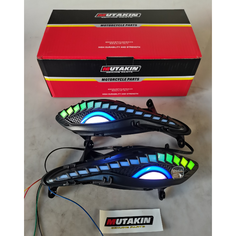 Jual mutakin lampu alis 7 warna motor lampu senja gaban jupiter z1 ...