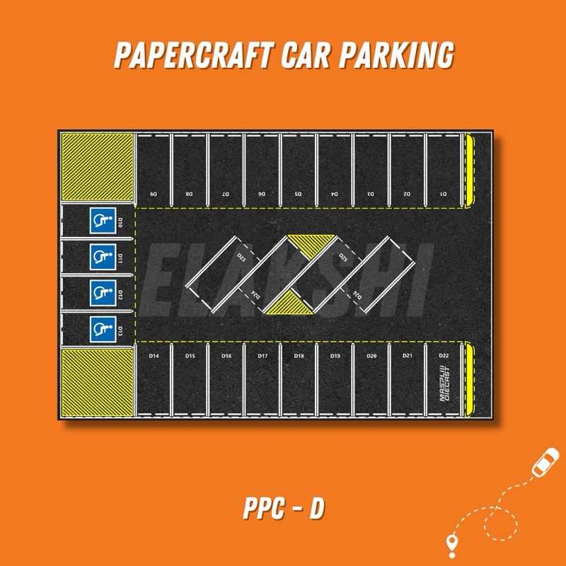 Jual Diorama parkiran papercraft hot wheels 1:64 MODEL D | Shopee Indonesia