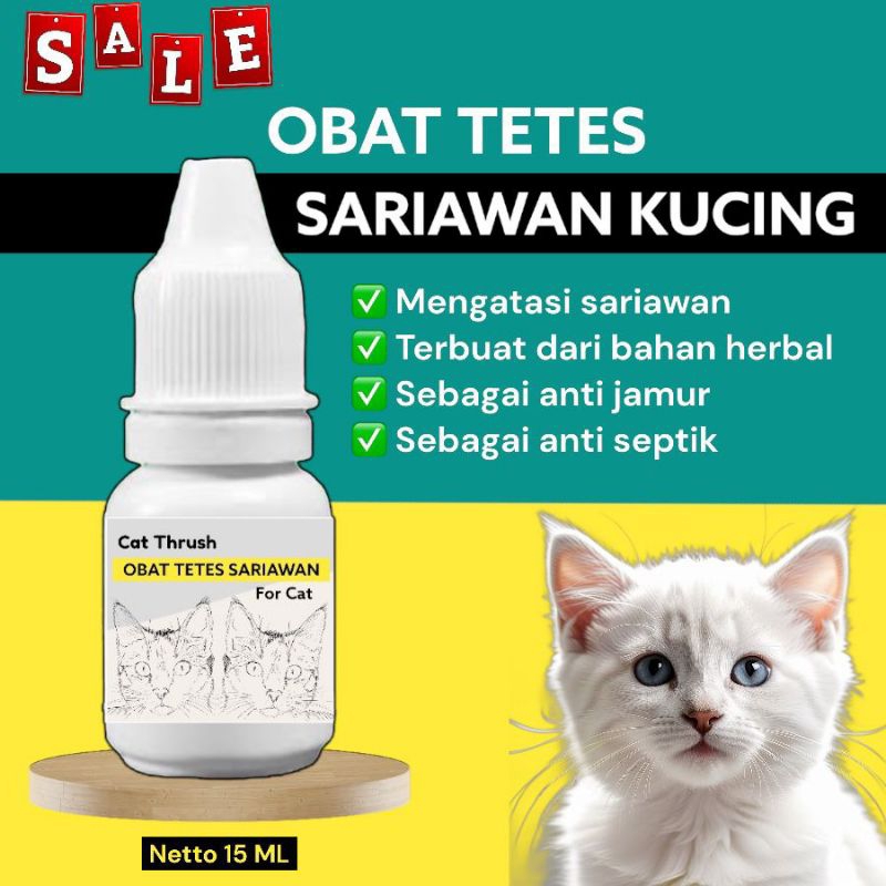 Jual Obat Tetes Sariawan 15ml Hewan Kucing Anjing Kelinci Bau Mulut Air ...