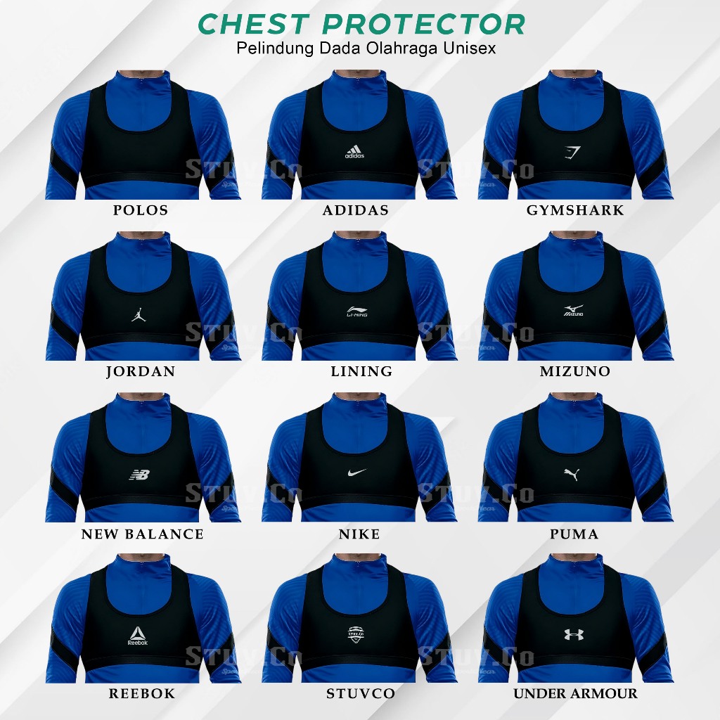 Jual Rompi Olahraga Football Vest Chest Protector Pelindung Dada ...