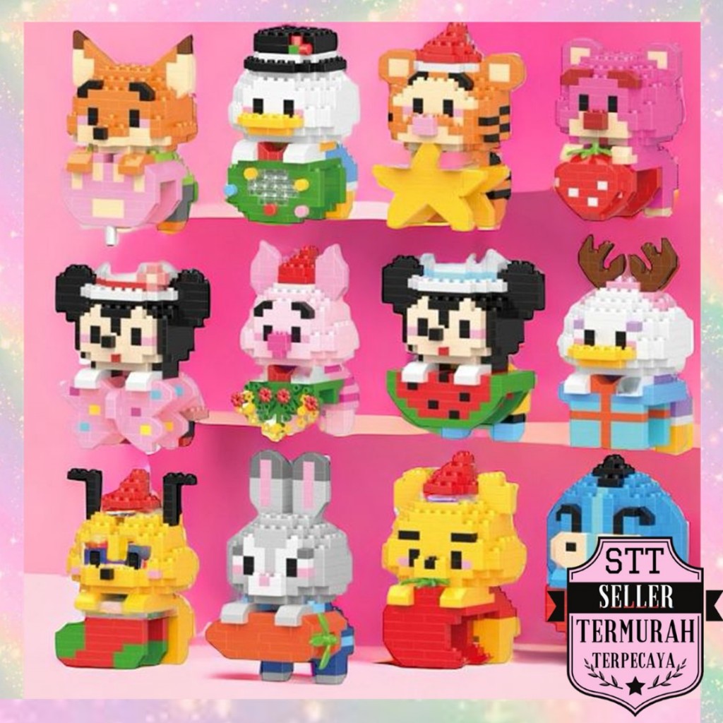 Jual STT Nano Block Karakter kartun Pendant Penutup Laptop Mainan ...