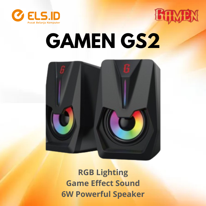 Jual Gamen GS2 Gaming Speaker RGB Surround Sound Powerfull Bass | Shopee Indonesia