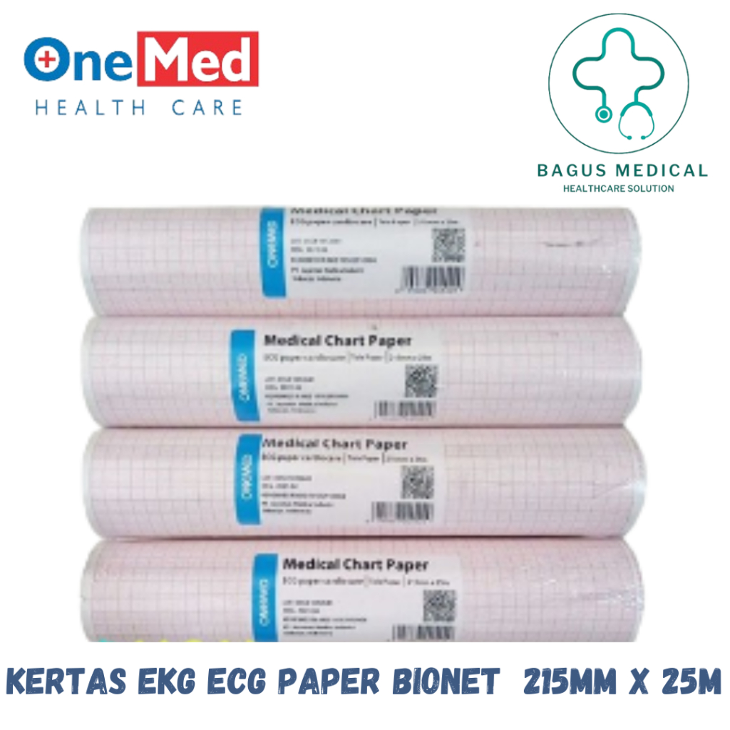 Jual Kertas EKG ECG Paper Bionet 215mm x 25m Onemed | Shopee Indonesia