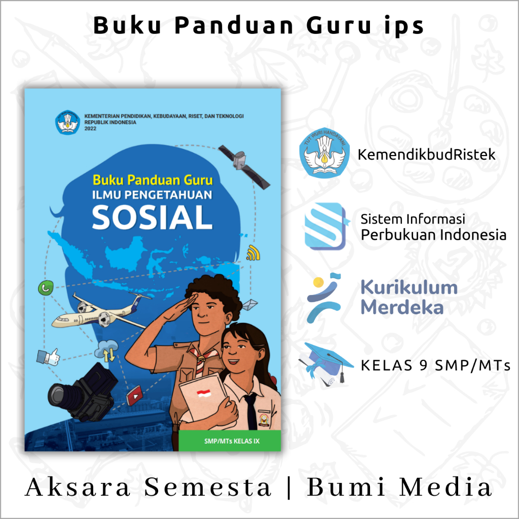 Jual Buku Panduan Guru ILMU PENGETAHUAN SOSIAL SMP MTS KELAS IX 9 KURIKULUM MERDEKA Kementrian ...